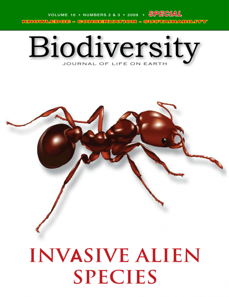 BIODIVERSITY: JOURNAL - Biodiversity Conservancy International